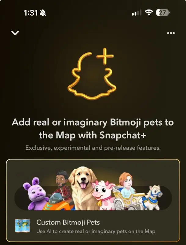 Snapchat Unveils AI-Generated Bitmoji Pets